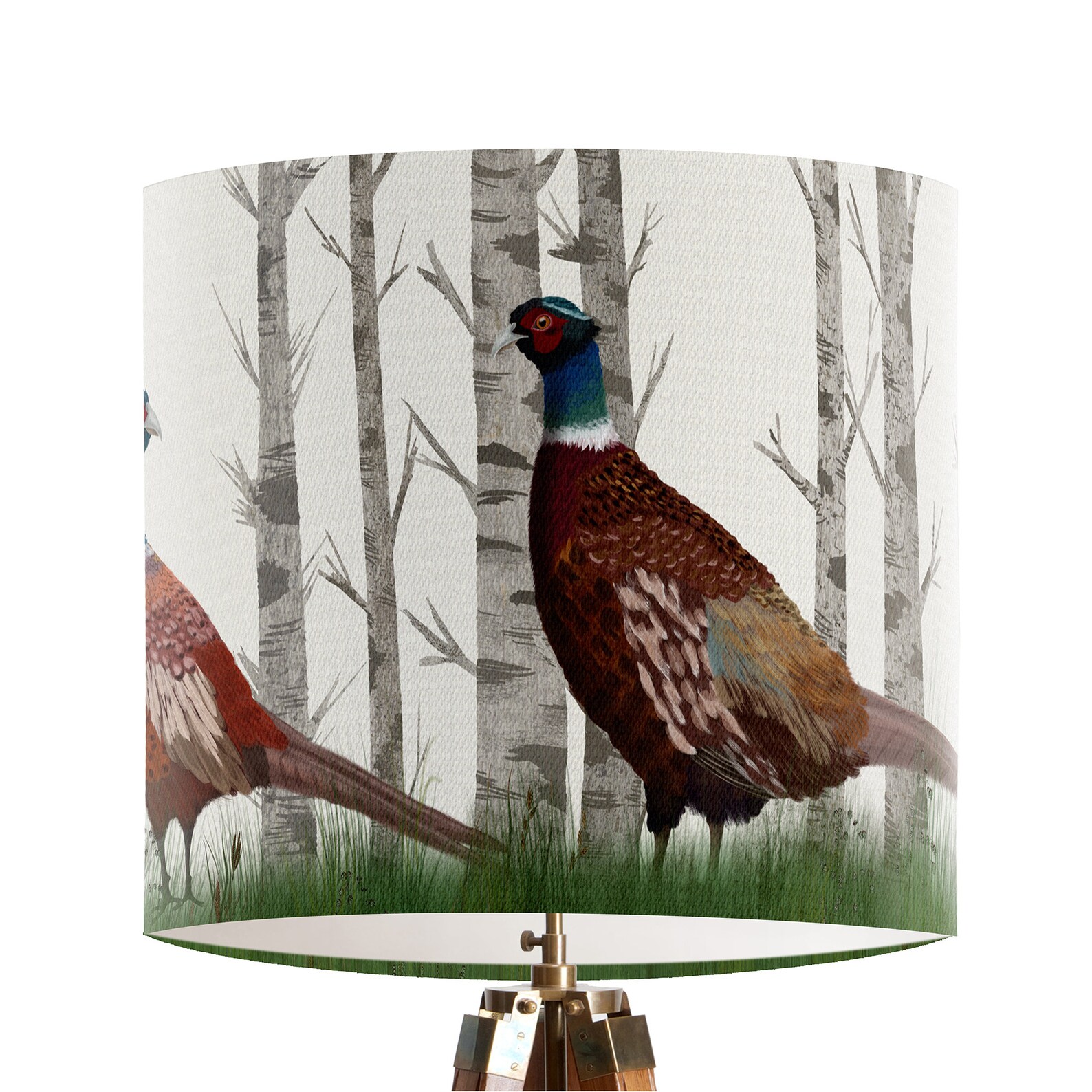 Pheasant Lamp Shade Country Style Pheasant Lampshade for | Etsy