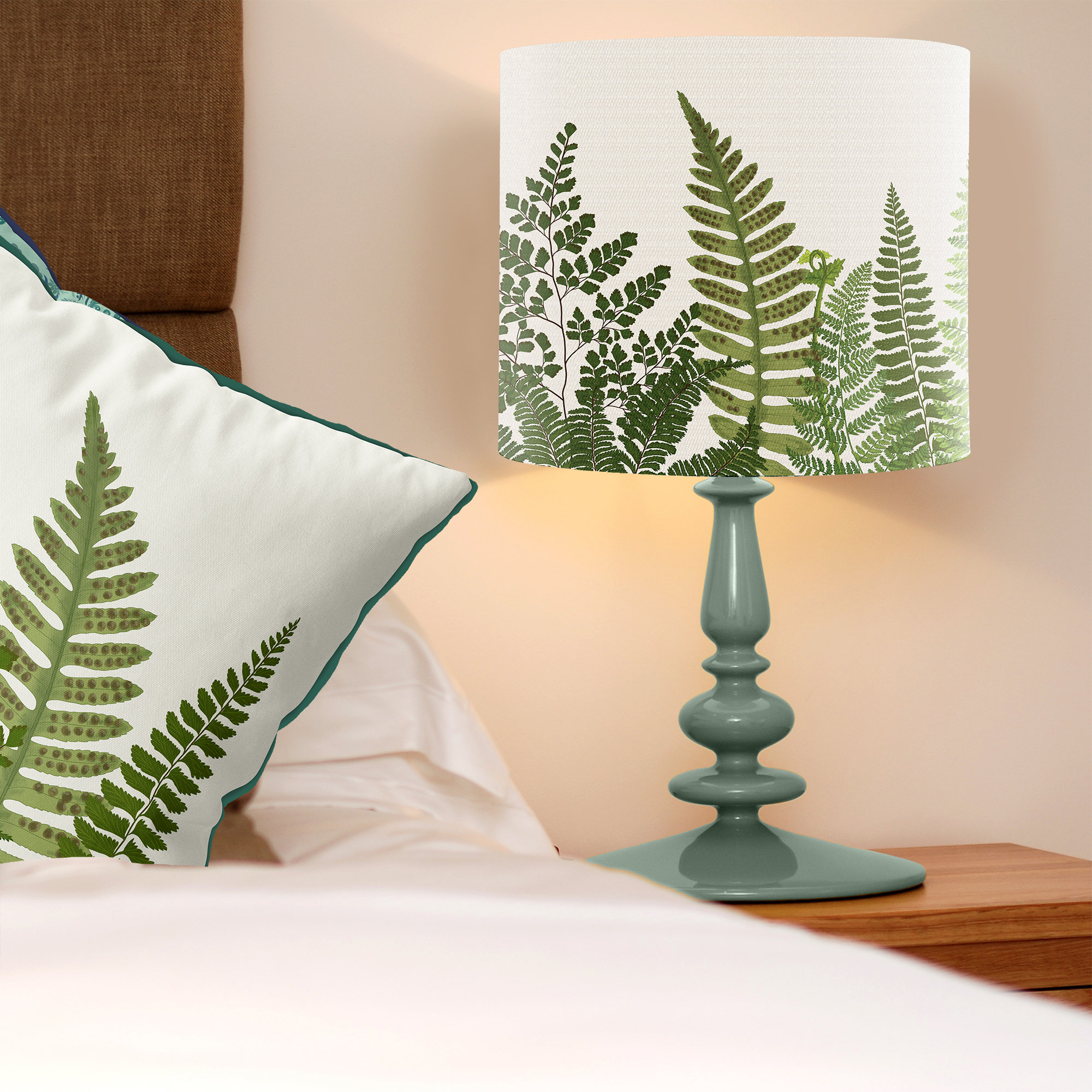 Fern Grove Botanical Lamp Shade - Green Botanical Lamp Shade, Fern ...
