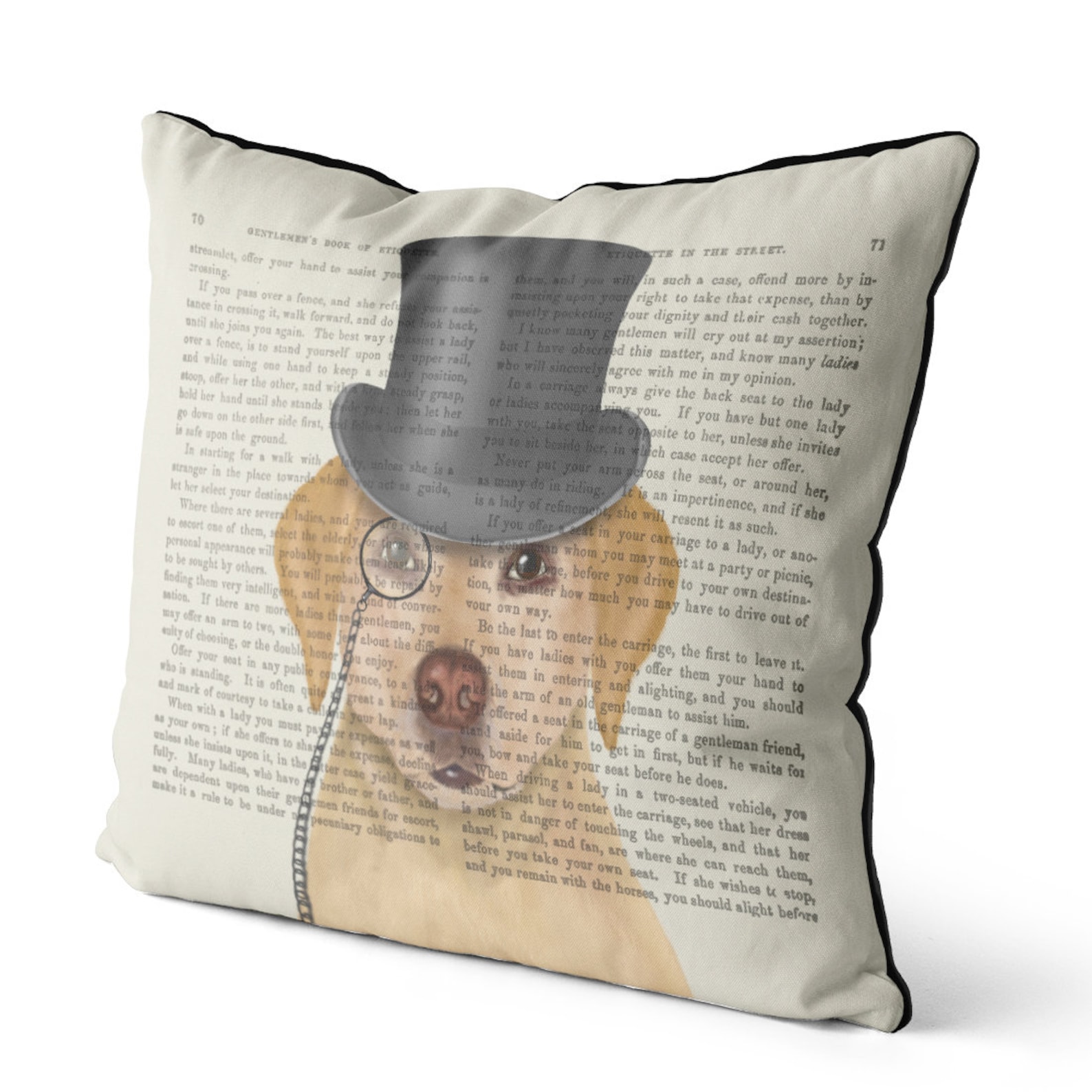 Yellow Labrador Pillow Cover Yellow Labrador Cushion Yellow - Etsy