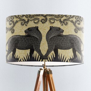 Panther Lamp Shade Palm Tree Lamp Shade Animal Lampshade Black Panther ...