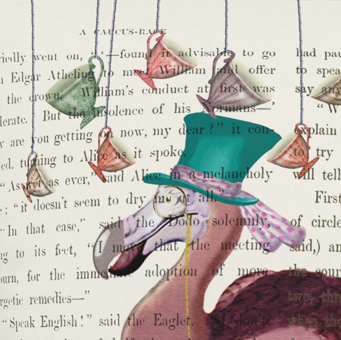 Alice in Wonderland Pillow Cover Dodo Pillow Dodo Cushion - Etsy