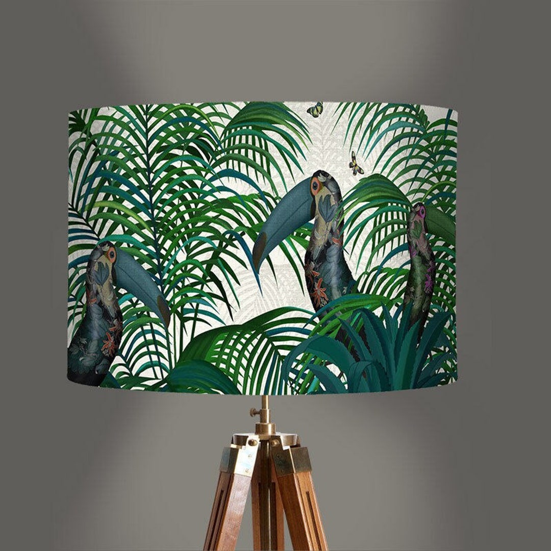 Tropical Toucan Lamp Shade, Toucan Decor Jungle Tropical Decor, Nursery ...