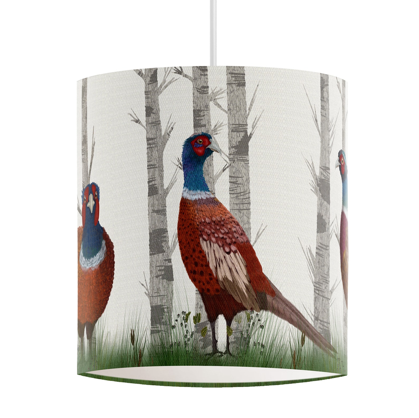 Pheasant Lamp Shade - Country Style Pheasant Lampshade for Table Lamp ...