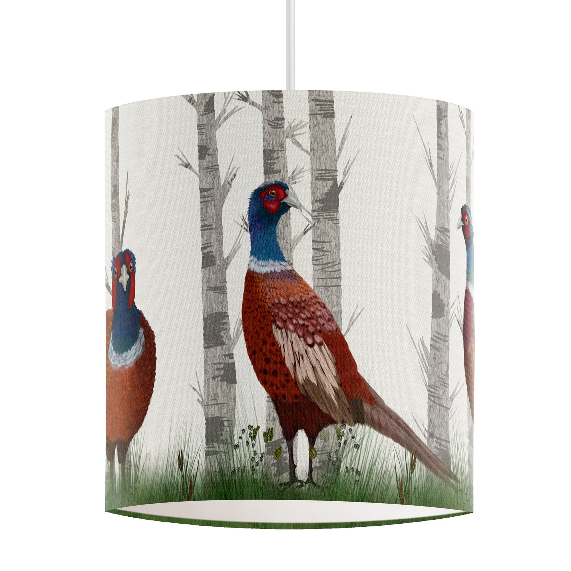 Pheasant Lamp Shade - Country Style Pheasant Lampshade for Table Lamp ...