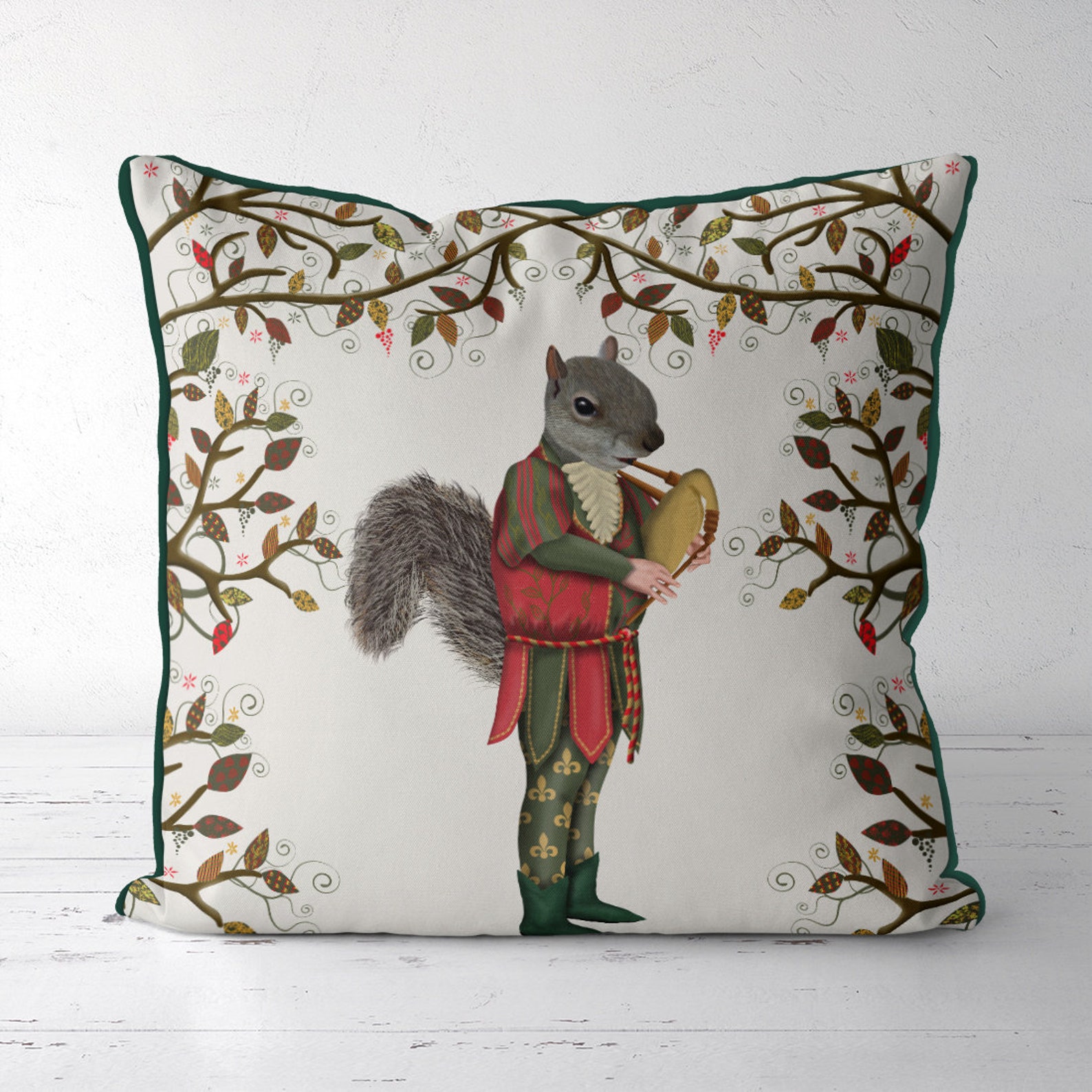 Woodland Nursery Decor Squirrel Gift Squirrel Pillow Squirrel - Etsy