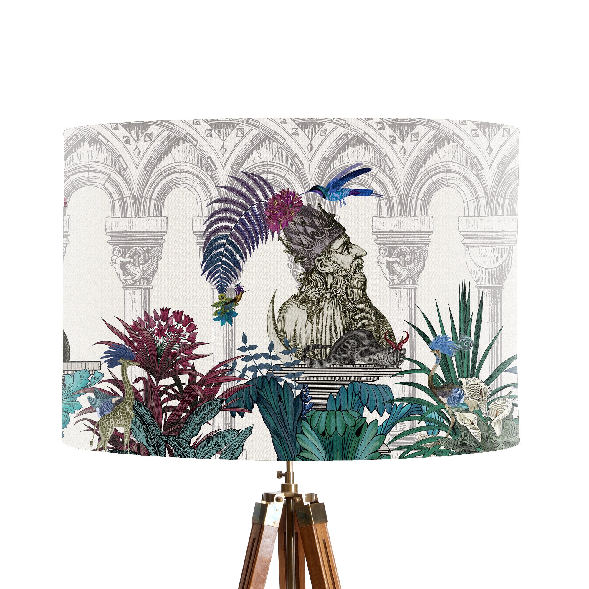 Funky Botantical Lampshade Petasus Flora Maximalist Luxury - Etsy