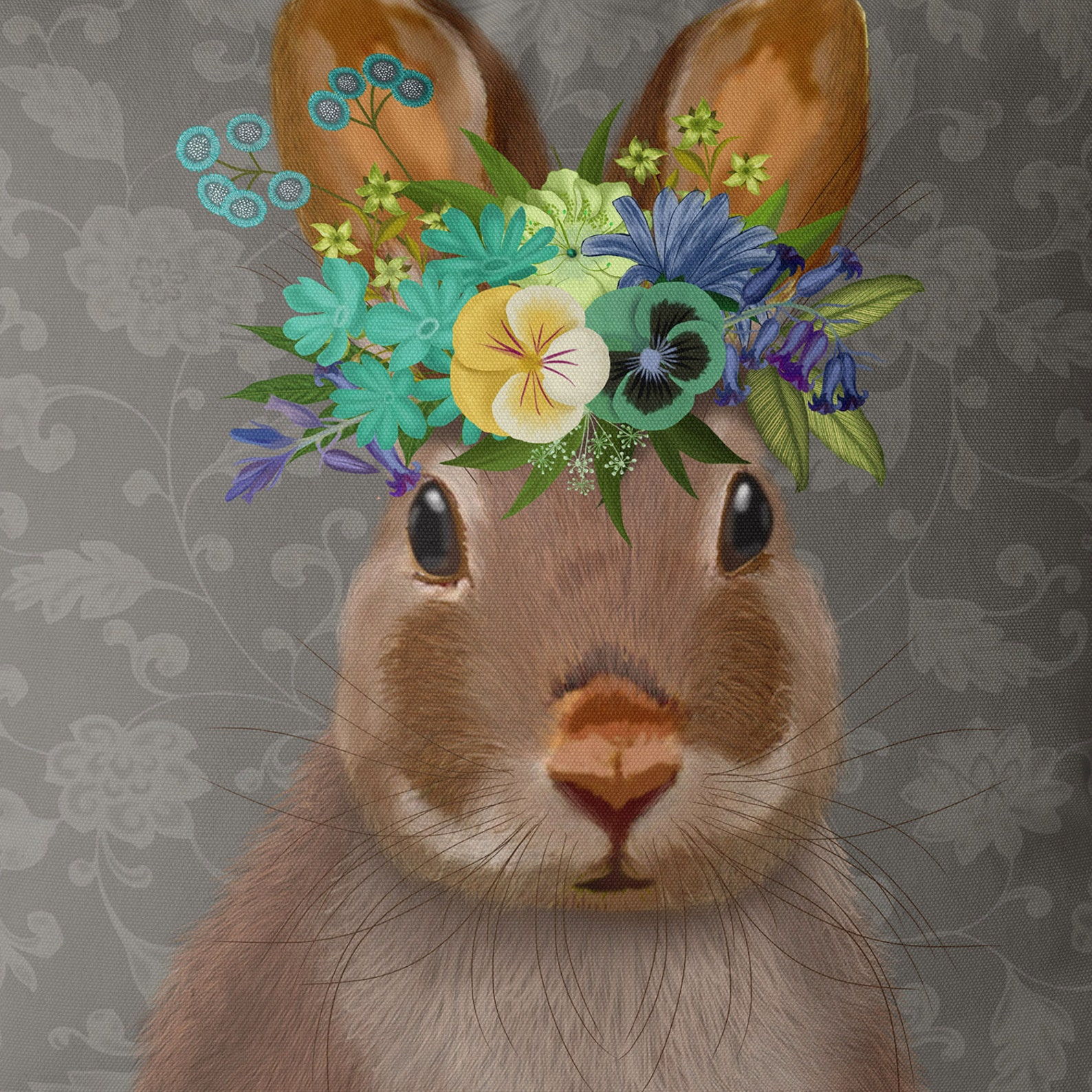 Cute Rabbit Cushion Covers Rabbit Nursery Decor Woodland - Etsy