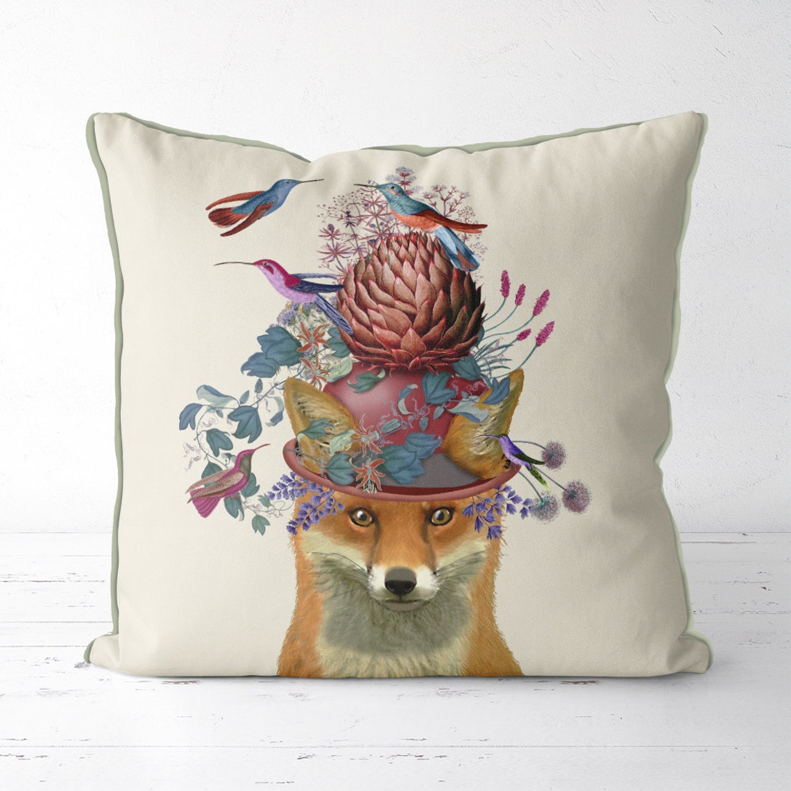 Fox Gifts Red Fox Pillow Fox Pillow Cover Fox Cushions Sofa | Etsy