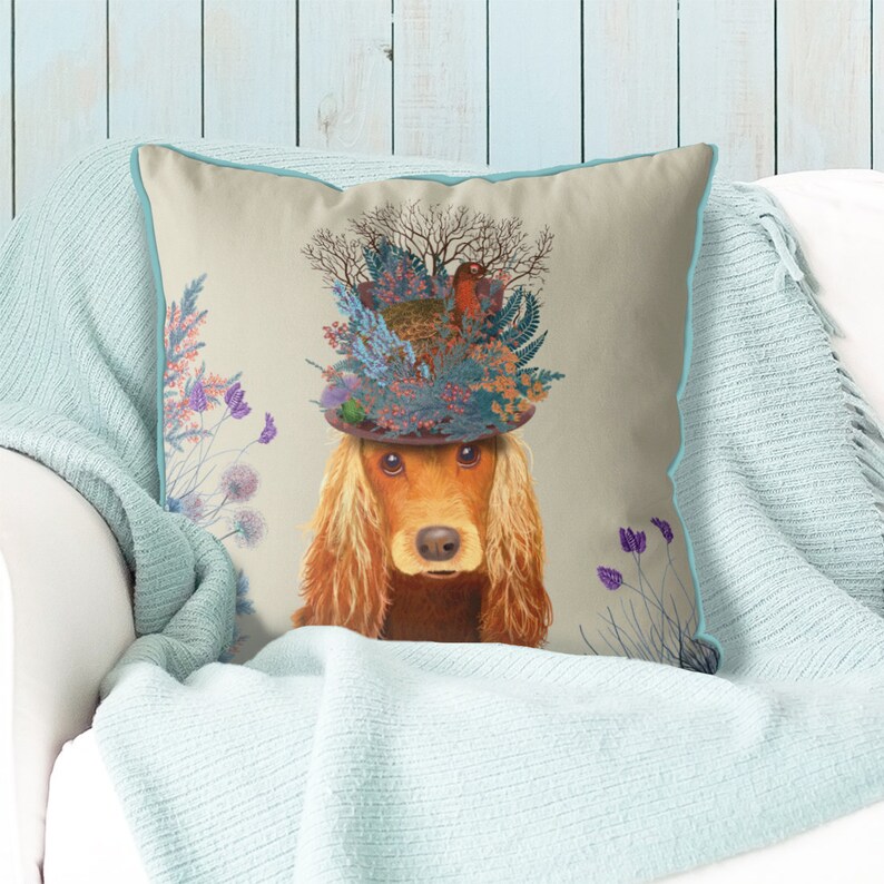Cocker Spaniel pillow Cocker Spaniel cushion cover Cocker | Etsy