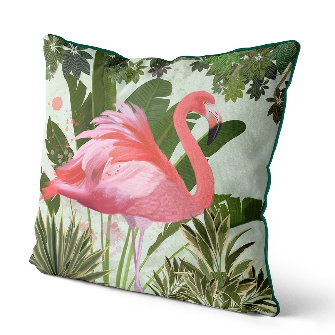 Trending Now Pink Flamingo Pillow Flamingo Decor Tropical | Etsy