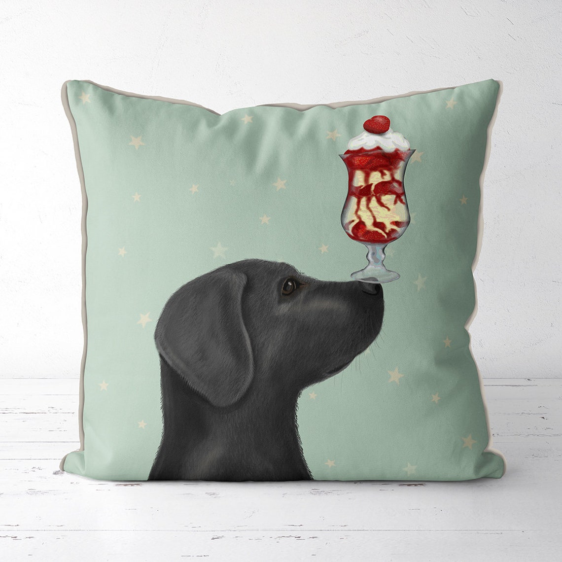 Black Labrador Gifts Black Lab Pillow Cover Labrador Retriever - Etsy