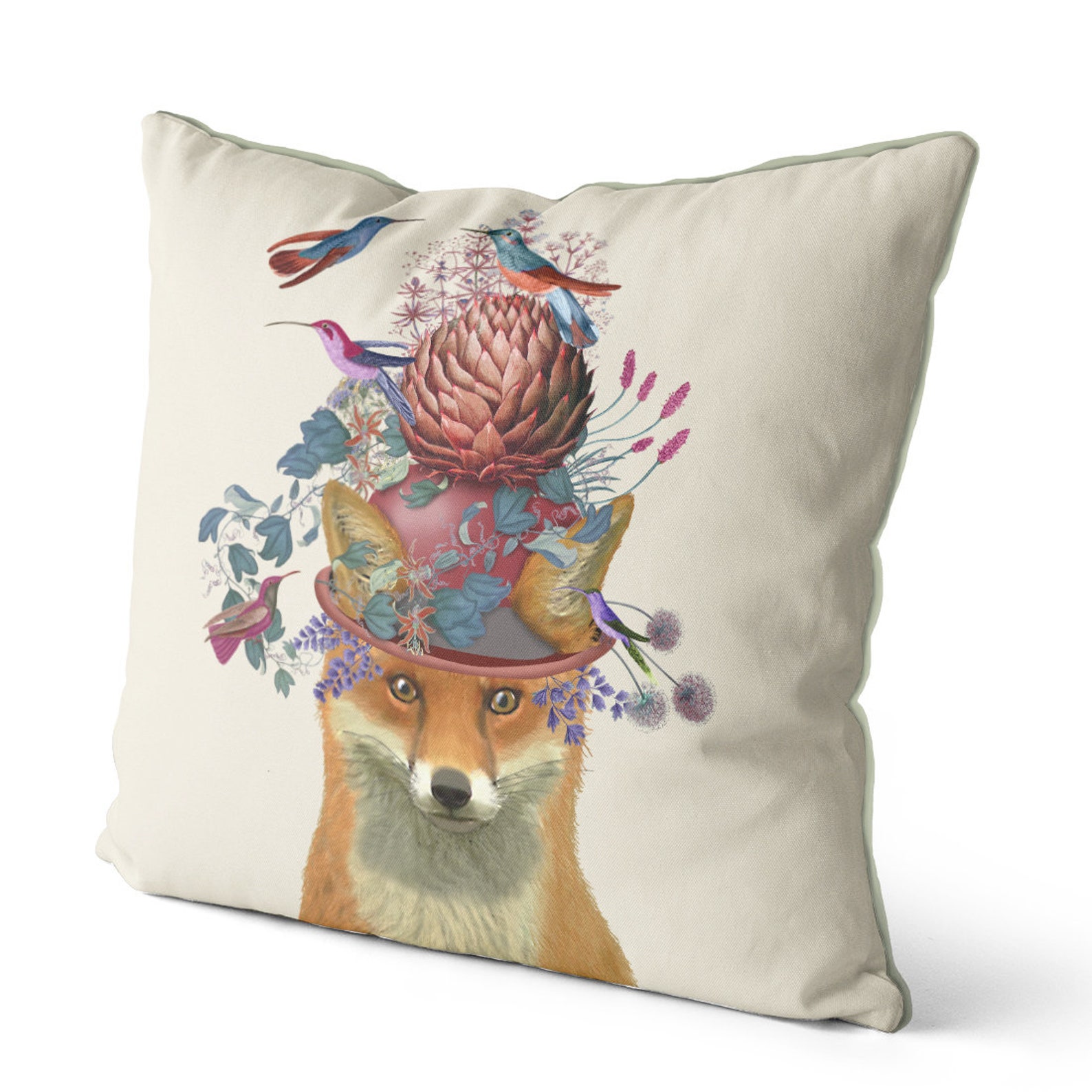 Fox Gifts Red Fox Pillow Fox Pillow Cover Fox Cushions Sofa | Etsy