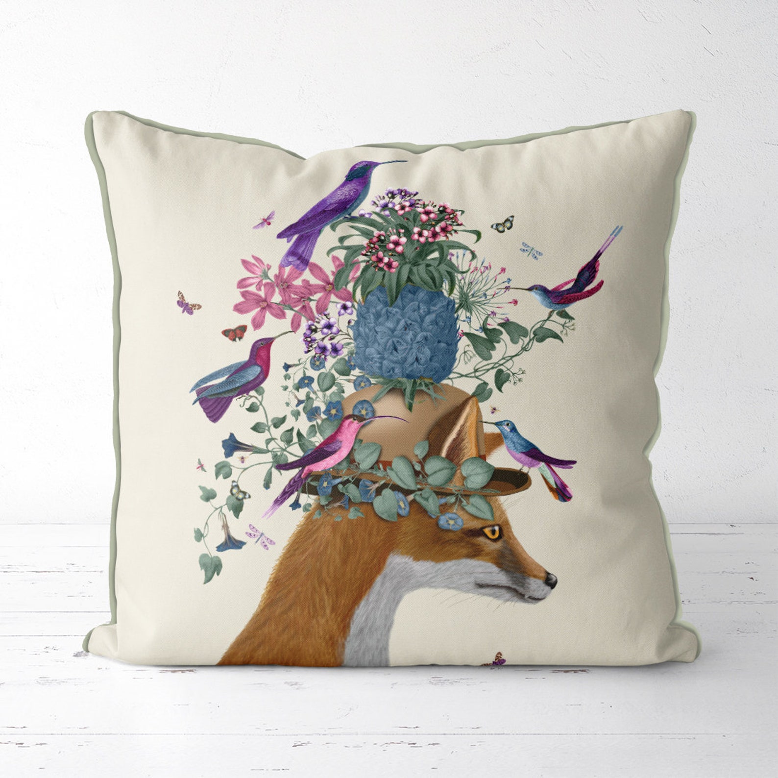 Fox Pillows Fox Cushions Fox Decor Fox Nursery Fox Throw - Etsy