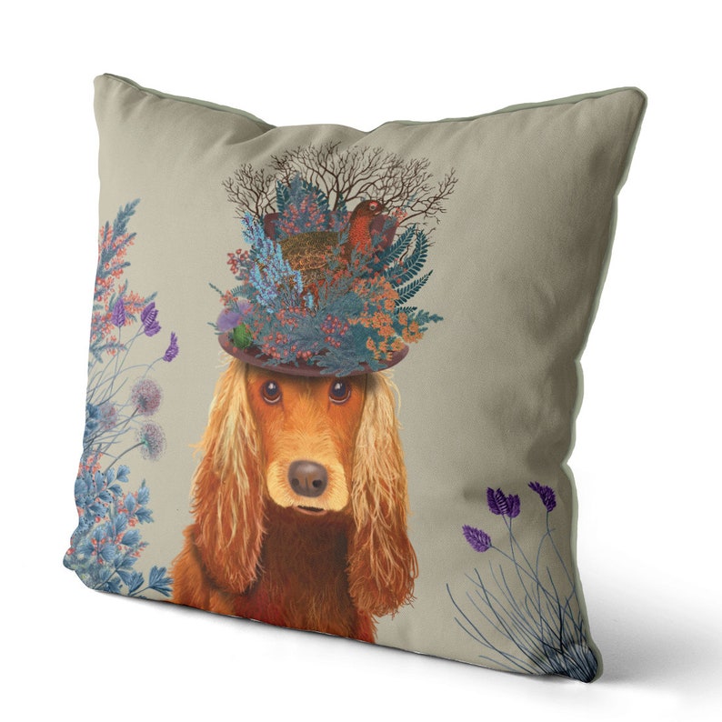 Cocker Spaniel Pillow Cocker Spaniel Cushion Cover Cocker - Etsy