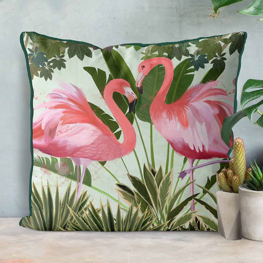 Pink flamingo gifts flamingo pillow Flamingo decor Tropical | Etsy
