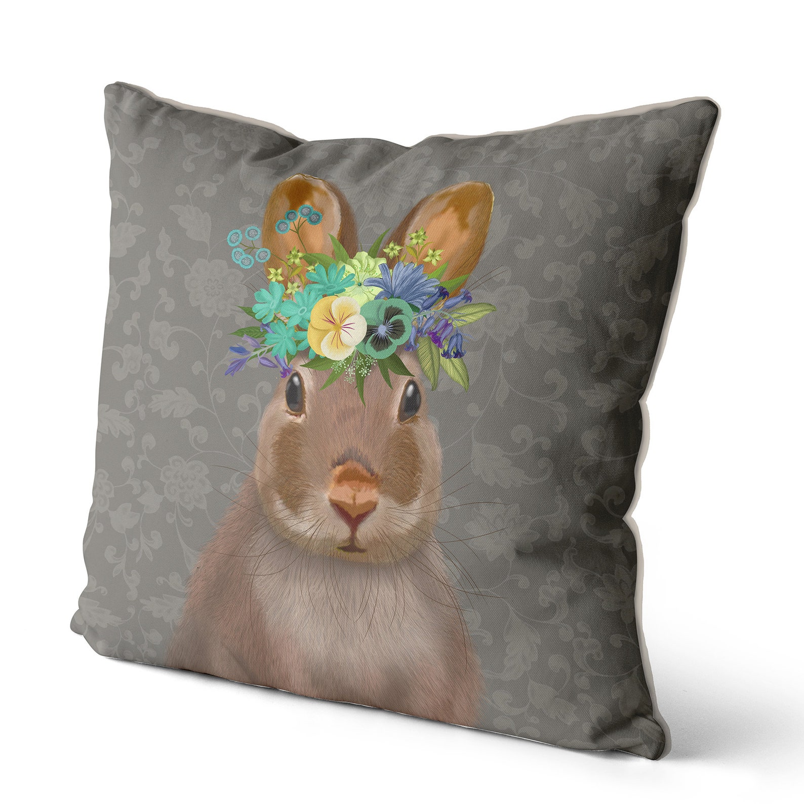 Cute Rabbit Cushion Covers Rabbit Nursery Decor Woodland - Etsy