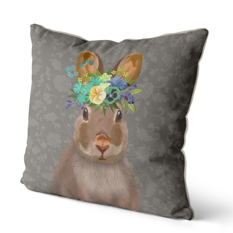 Cute Rabbit Cushion Covers Rabbit Nursery Decor Woodland - Etsy Australia