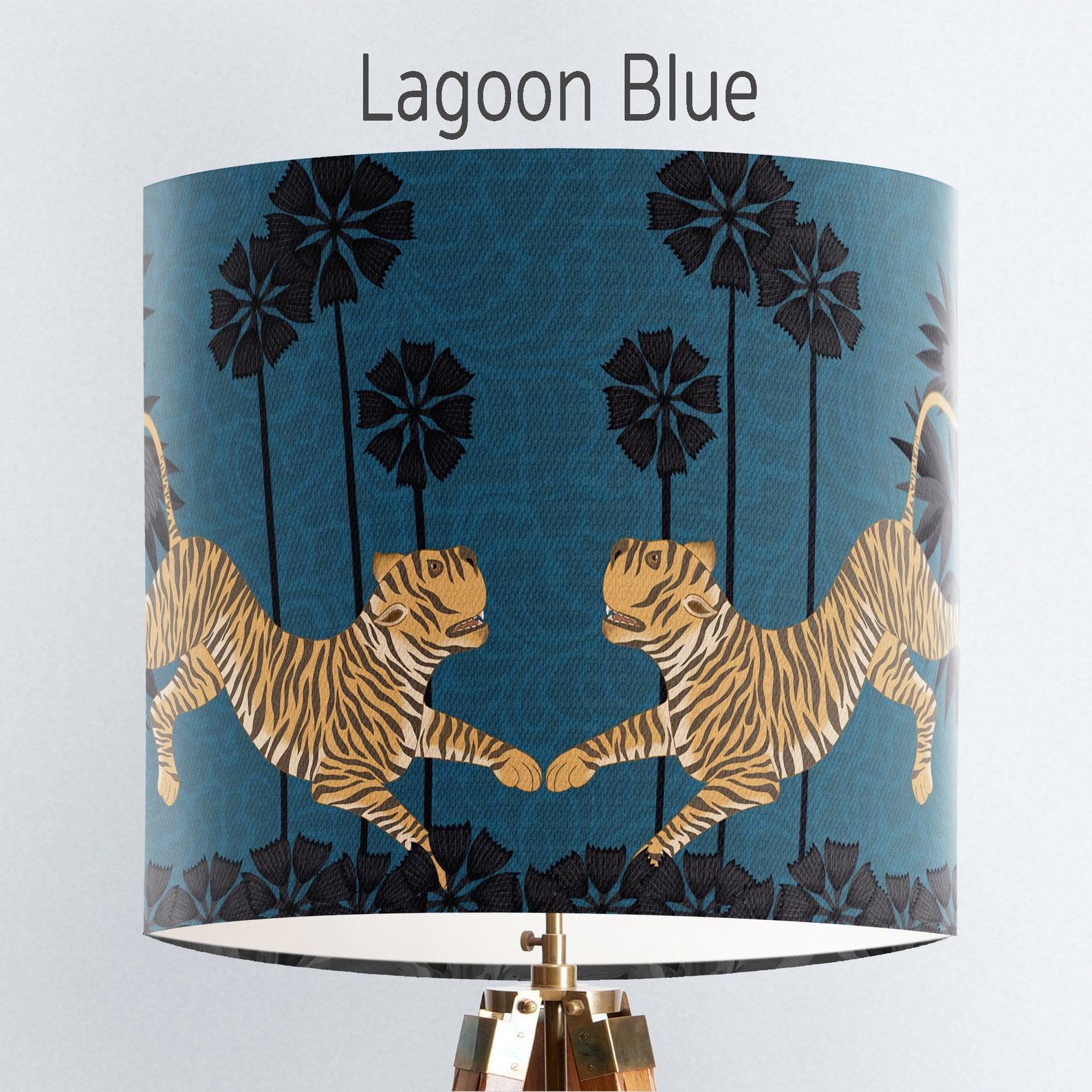 Tiger lampshade Pendant lampshade Animal print table lamp | Etsy