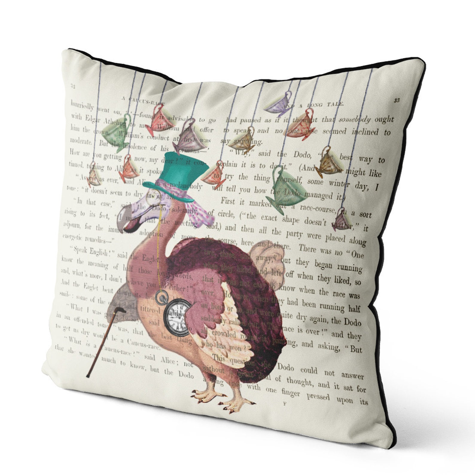 Alice in Wonderland Gift Dodo Pillow Dodo Bird Cushion Cover - Etsy