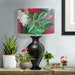 Red Green & White Abstract Floral Lamp Shade Bold and - Etsy UK