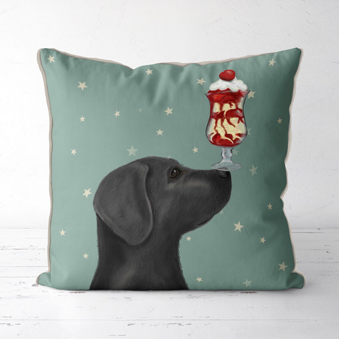Black Labrador Gifts Black Lab Pillow Cover Labrador Retriever - Etsy