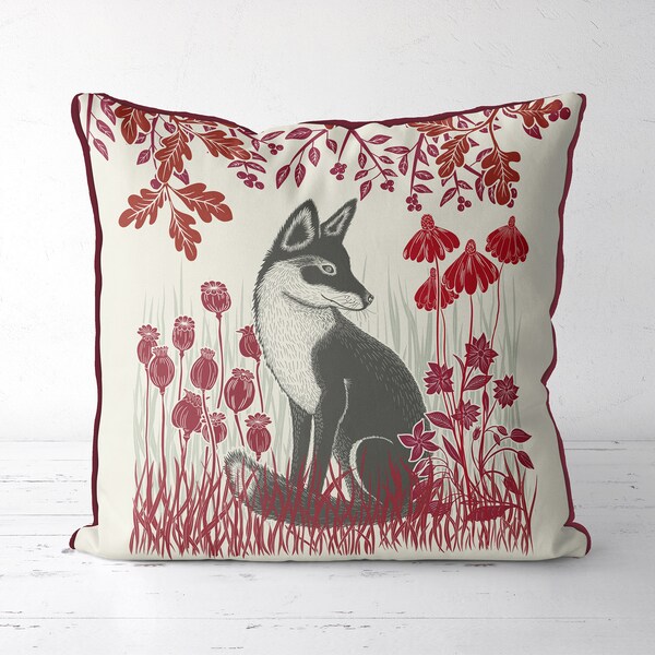 Fox Pillow Cover - Etsy