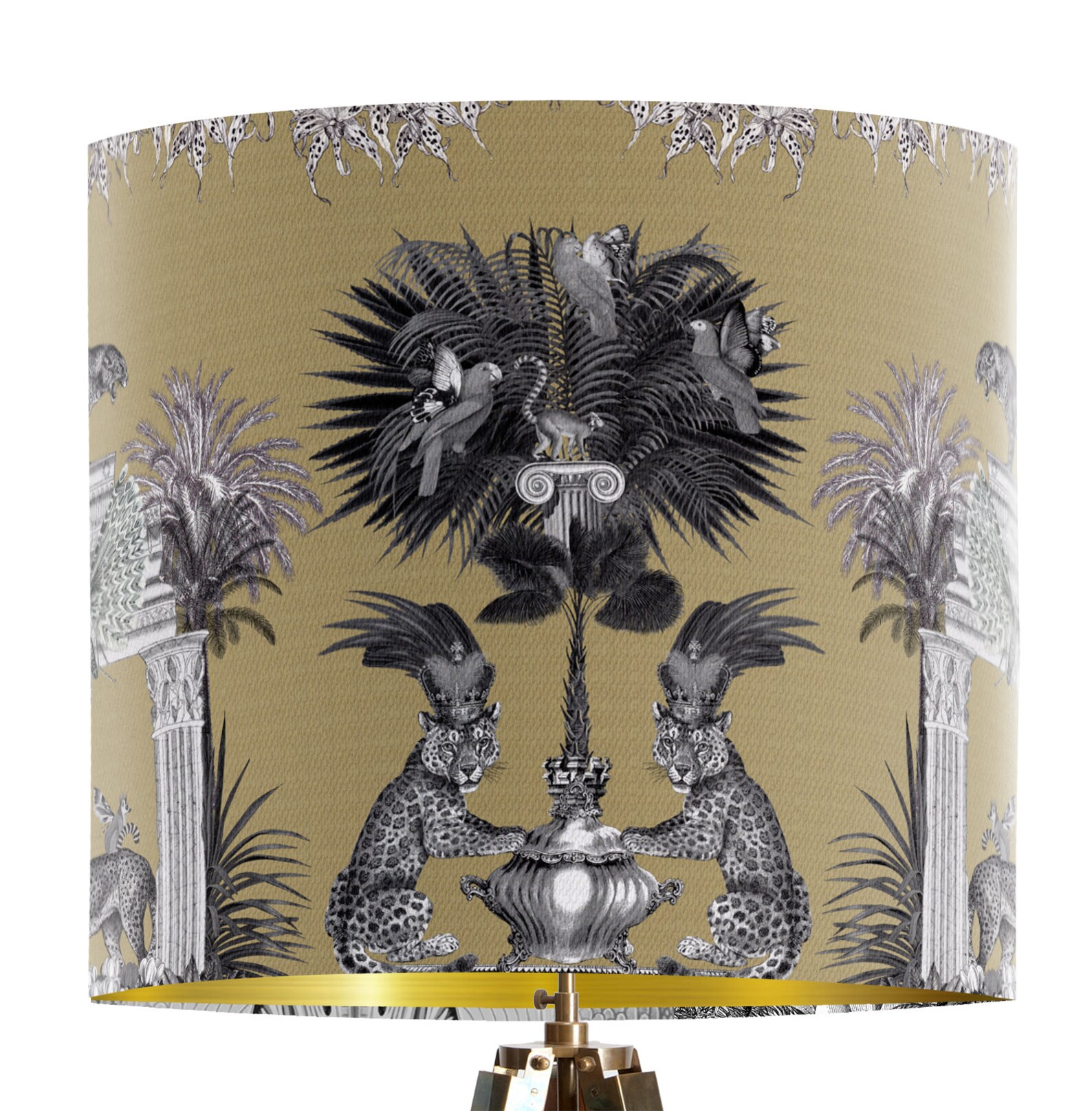 Gold Lampshade Leopard Unique Table Lamp Shade Pendant Lampshade ...