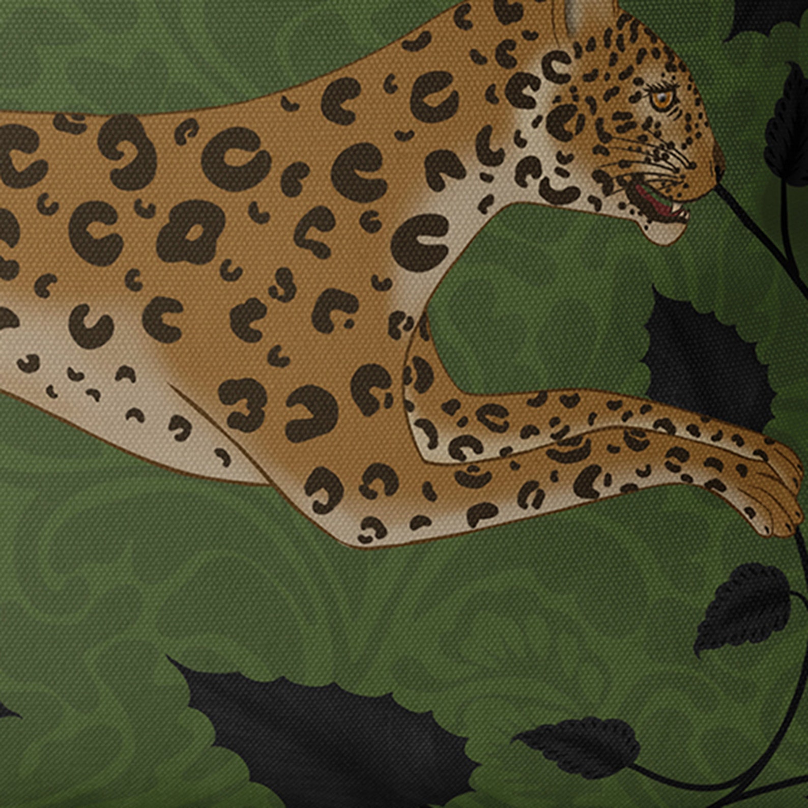 Leopard Pillow Cover Leopard Twins Verdant Leopard Cushion | Etsy