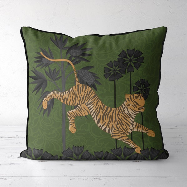 Tiger Pillow - Etsy