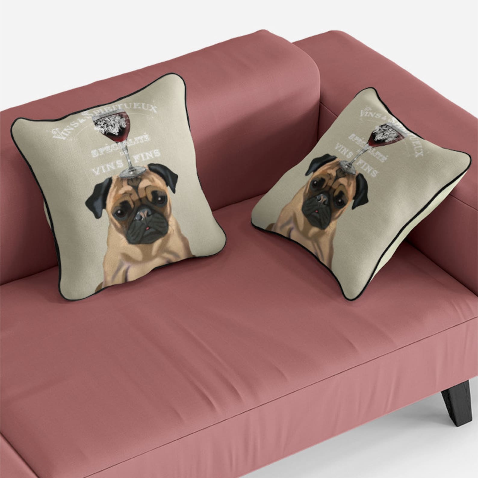 Pug gifts Pug pillow Pug cushion gift for pug lover pug owner | Etsy