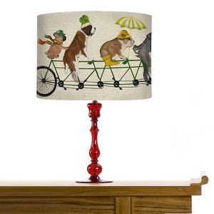 Lamp Shade Dog Tandem Drum Lampshade Dog Lover Gift Dog - Etsy