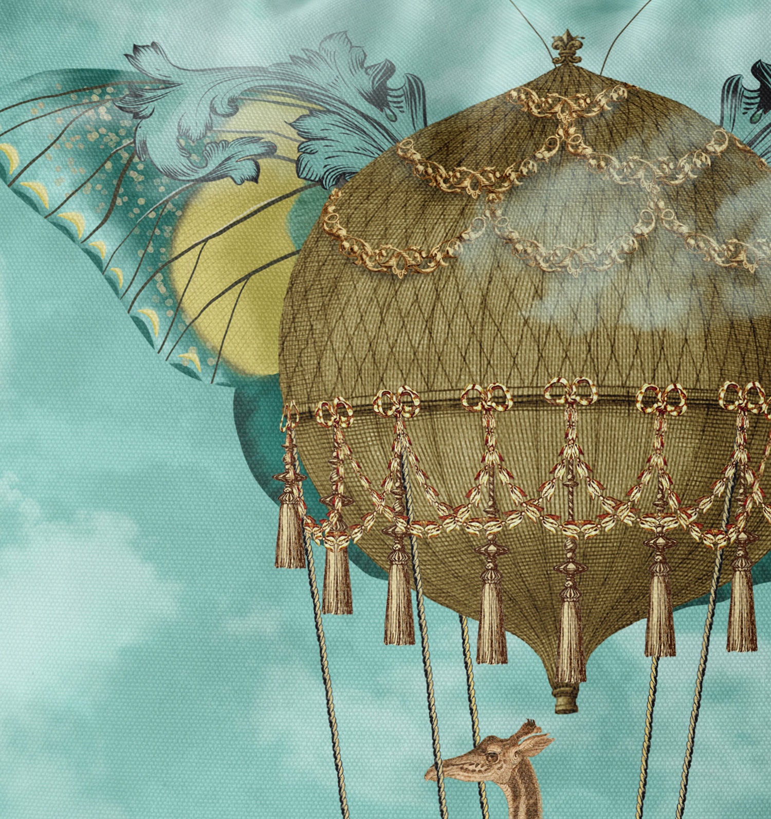 Giraffe Pillow Cover Hot Air Balloon Pillow Balloon Decor - Etsy