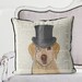 Yellow Labrador Pillow Cover Yellow Labrador Cushion Yellow Lab Pillow ...
