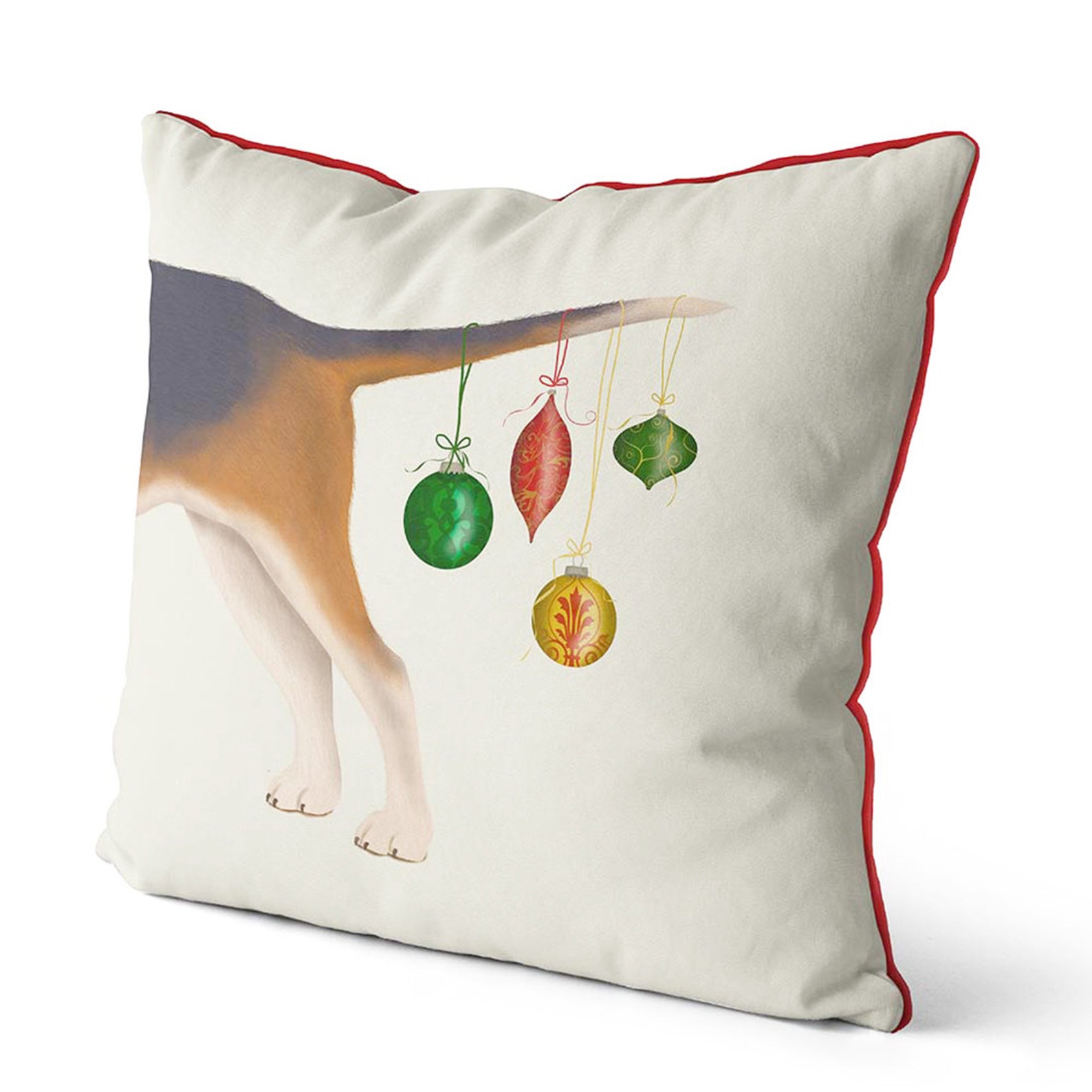 Christmas Pillows Dog Christmas Cushion Cover Bummer Dog - Etsy
