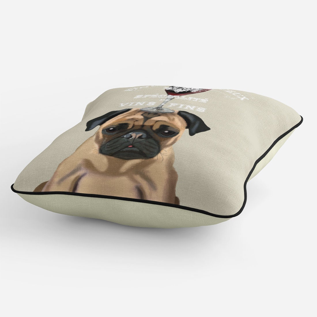 Pug Gifts Pug Pillow Pug Cushion Gift for Pug Lover Pug Owner | Etsy