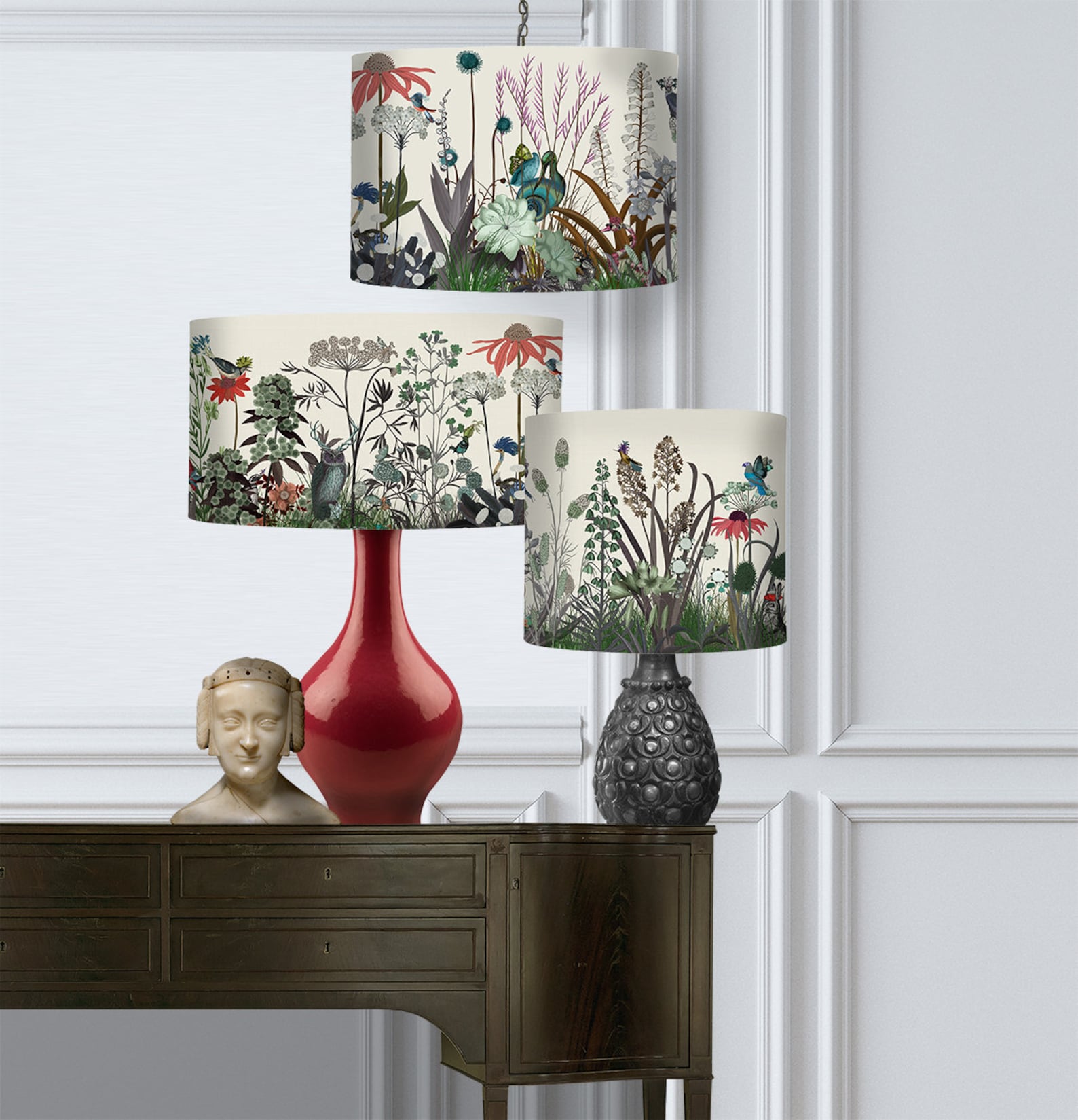 Floral Lampshade Wildflower Bloom Designer Lamp Shade - Etsy UK