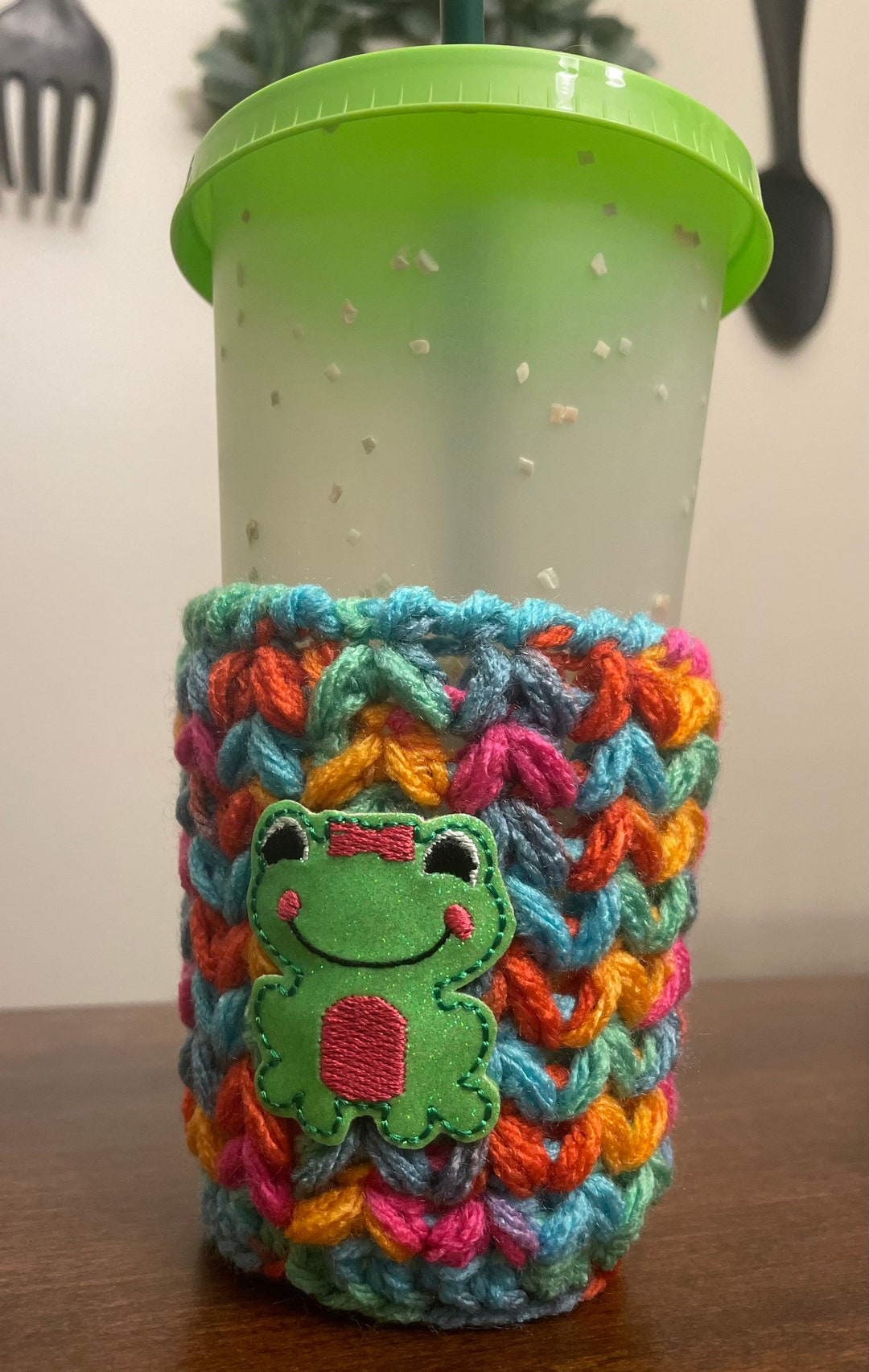 Frog Iced Cozy - Etsy