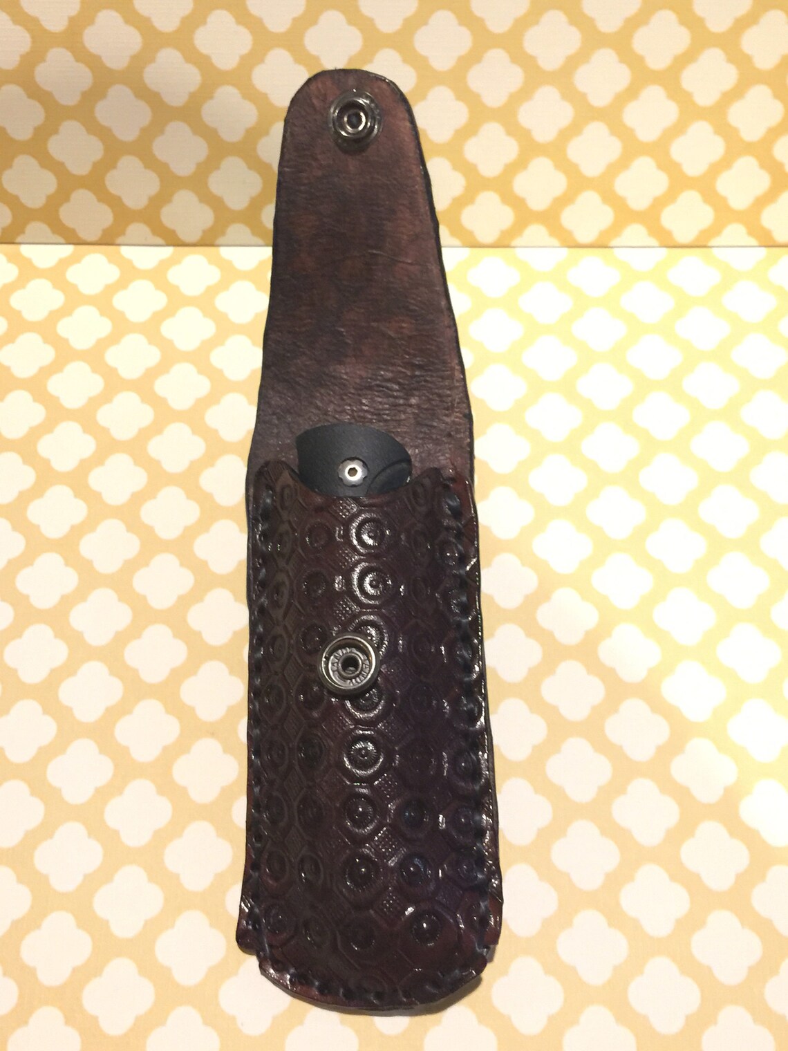Handmade and Tooled Pocket Knife Pouch - Etsy
