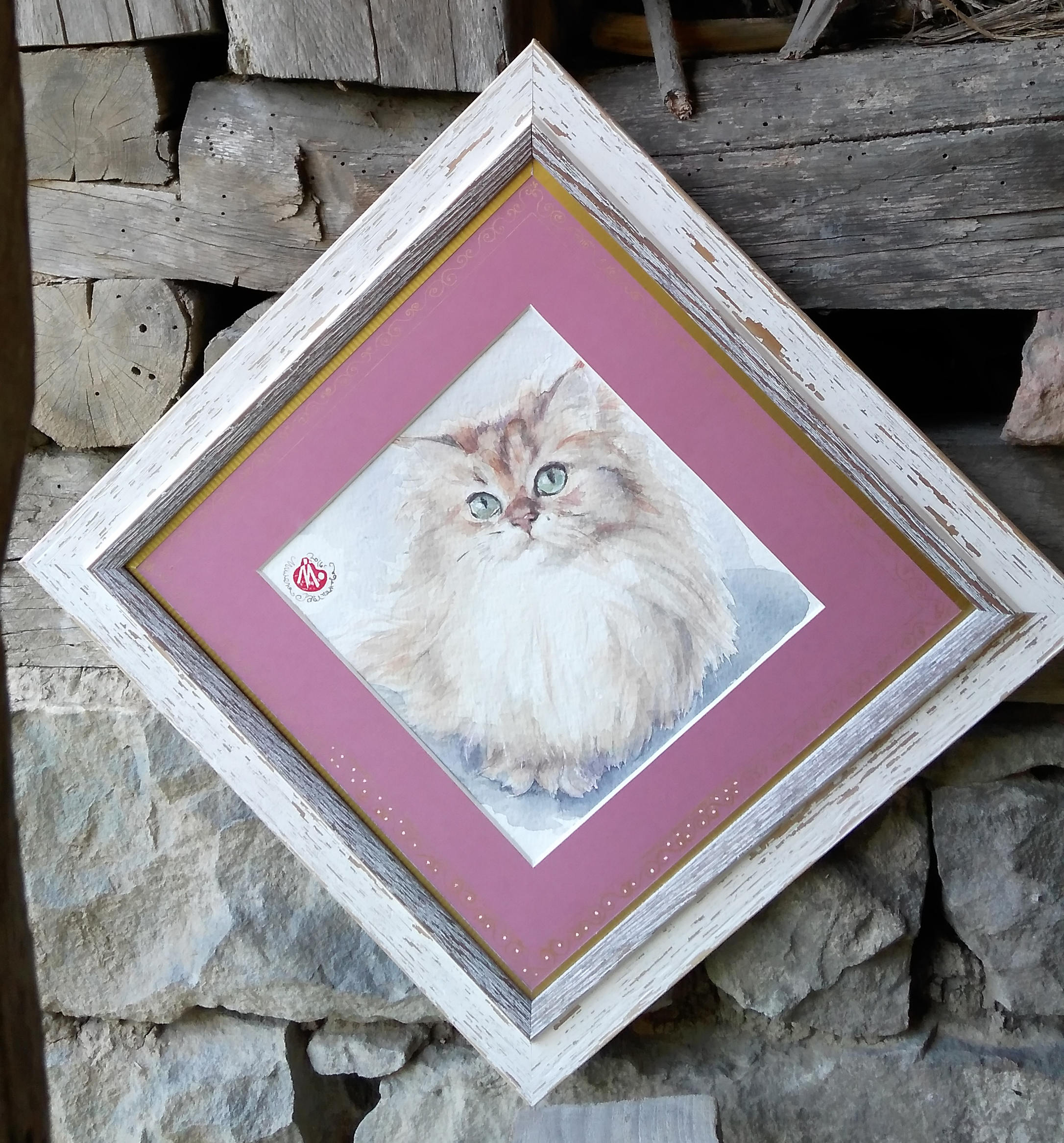 Little Baby Kitten Cat Art Print of My Watercolor Painting Artwork ...