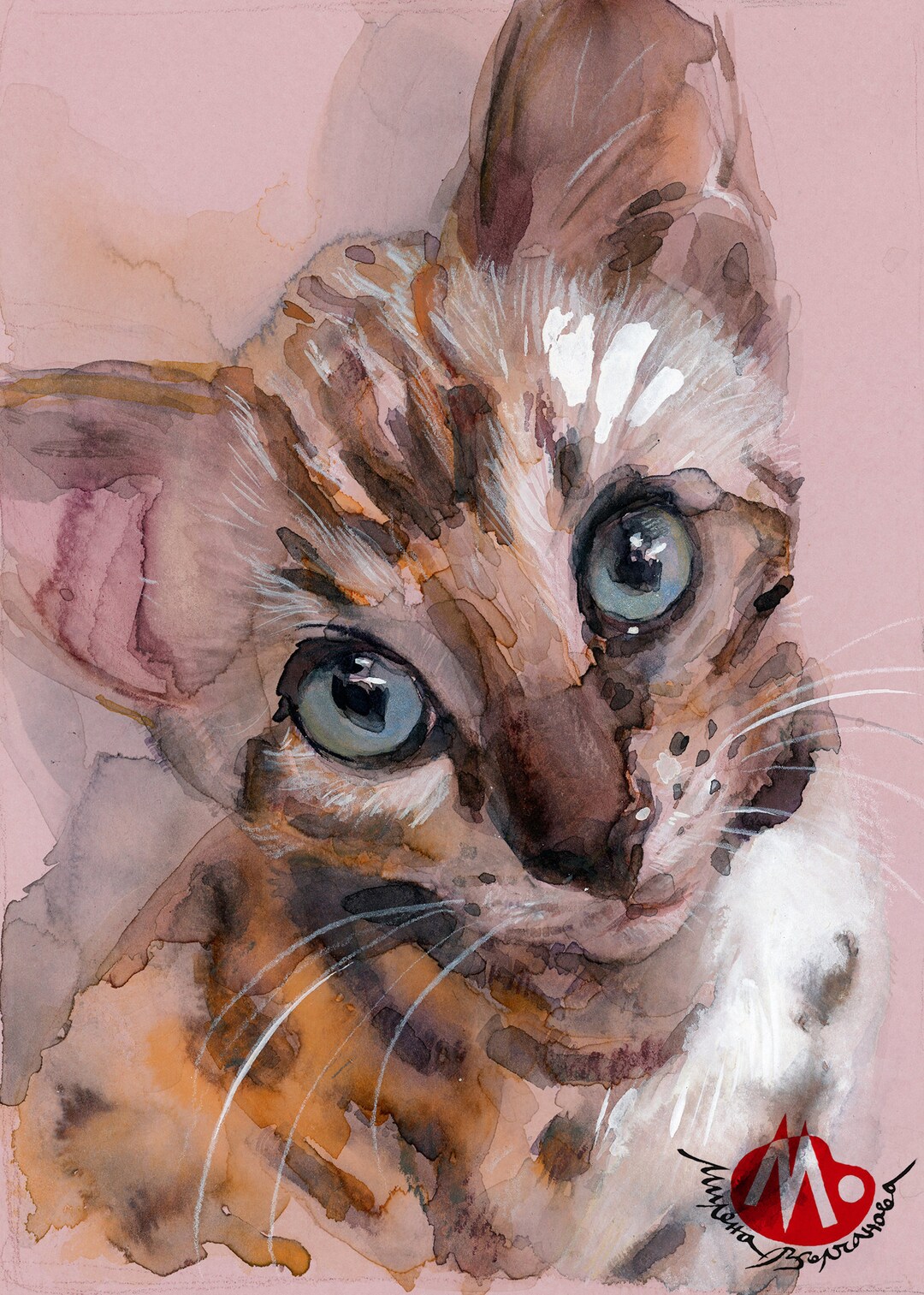 Kitten Tiger Watercolor Art Print - Watercolor Painting - Cute Tiger ...