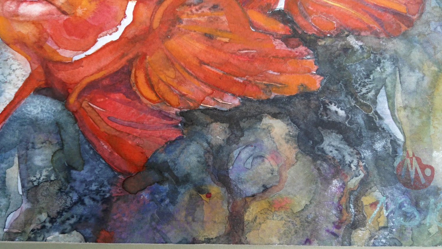 RED Ocean Fish LIMITED EDITION Signed Fine Art Print by Artist - Etsy