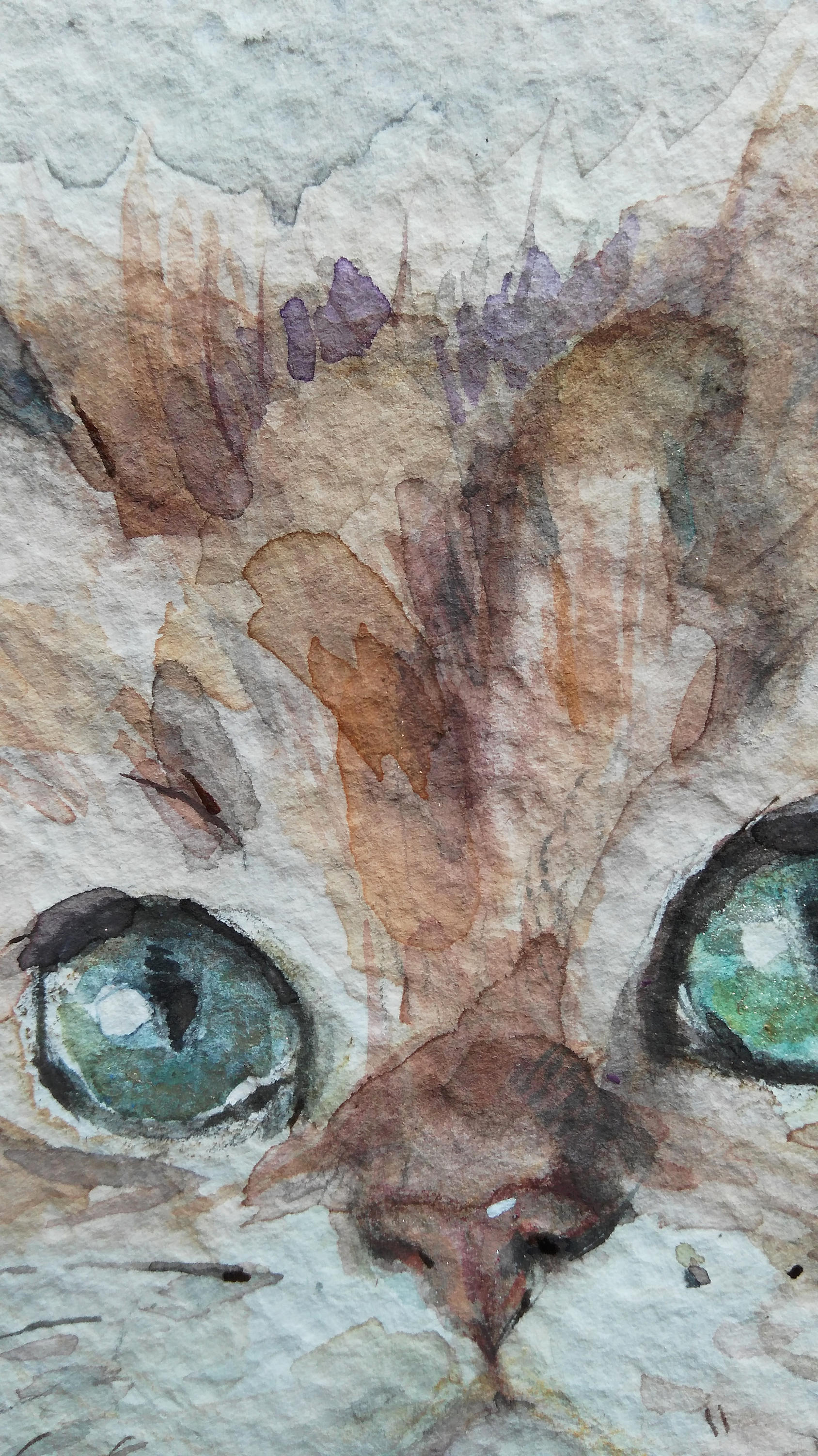 Little Baby Kitten Cat Art Print of My Watercolor Painting Artwork ...