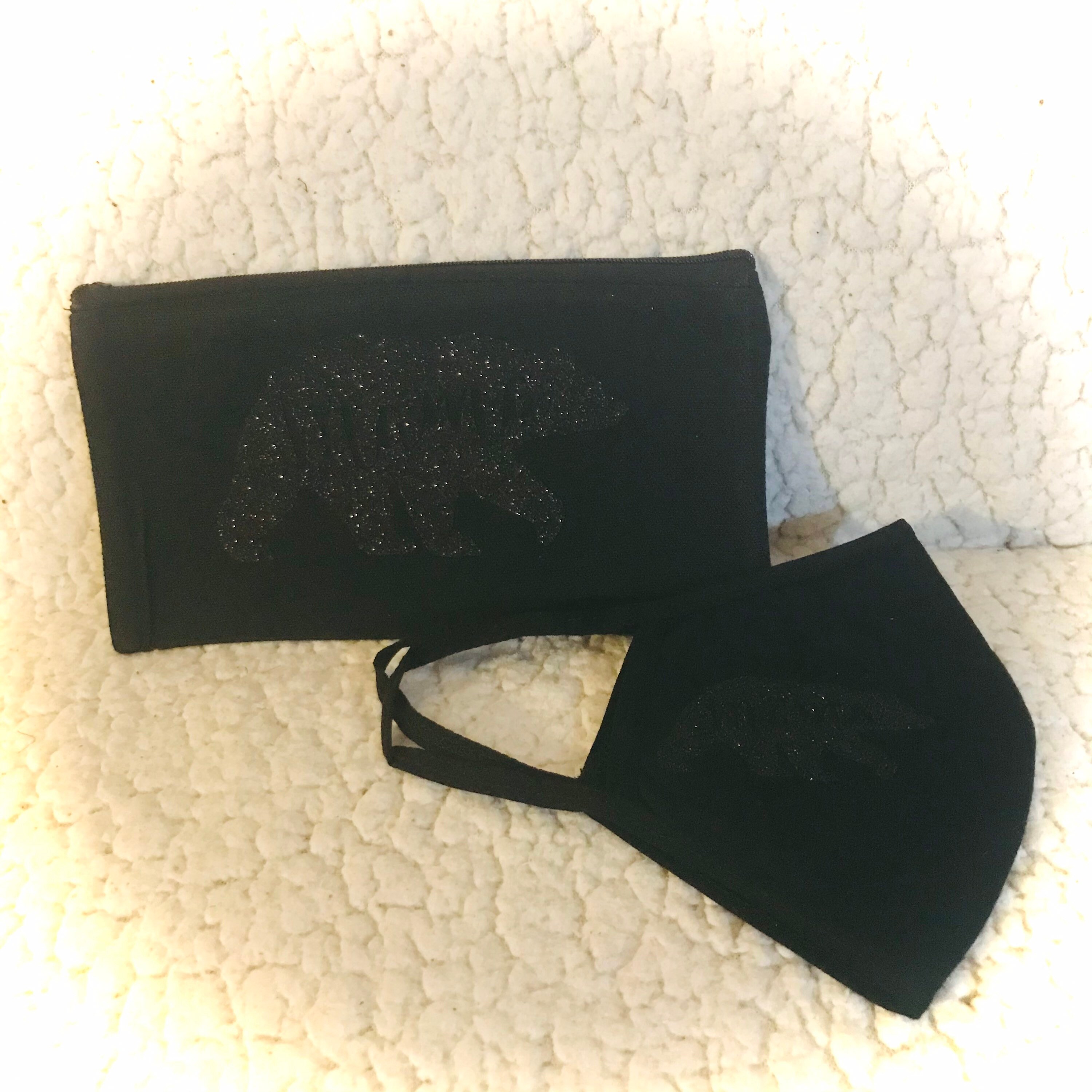 Mama Bear Baggy and Mask, Mother’s Day, Mama Bear, Facemask, Glitter ...