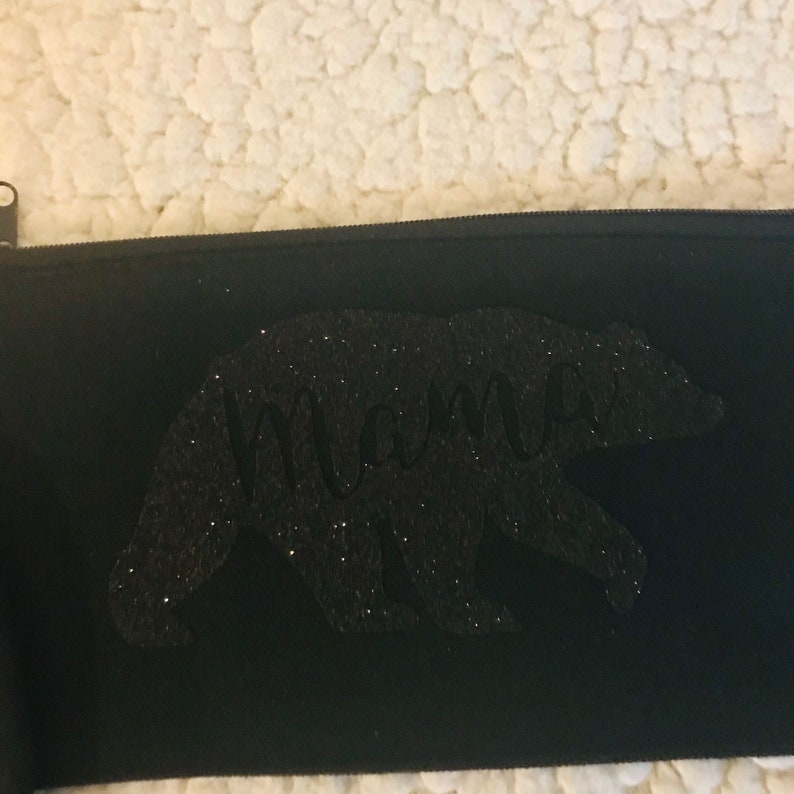 Mama Bear Baggy and Mask, Mother’s Day, Mama Bear, Facemask, Glitter ...