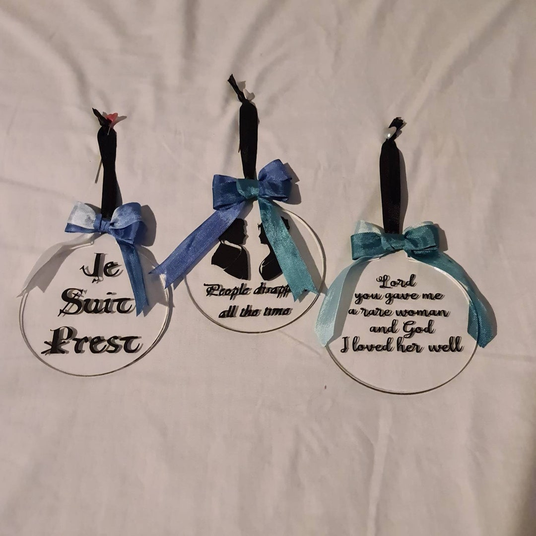 Outlander Quote Baubles, ADOW Quote Baubles, Set of 3, Christmas ...