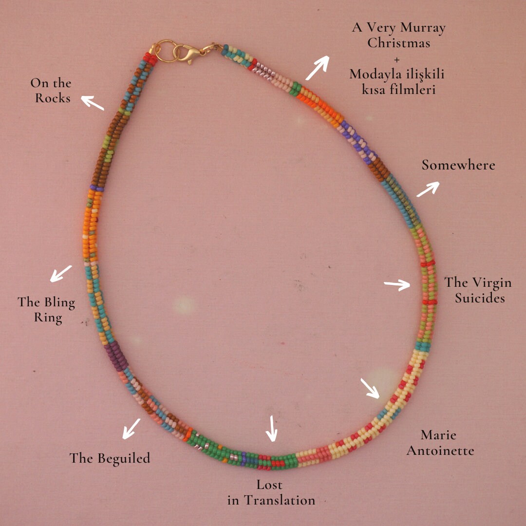 Pastel Color Palettes Choker, Beaded Handmade Necklace, Handwoven Glass ...