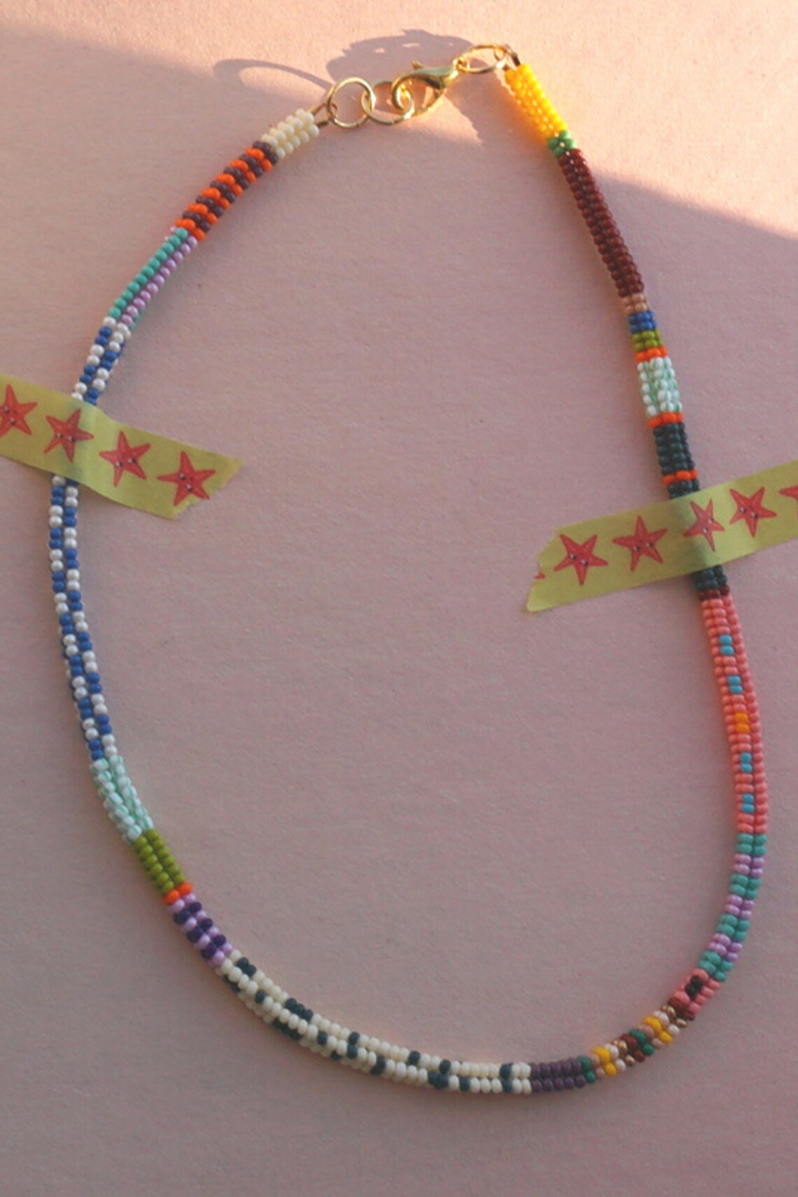 Handwoven Necklace Multi Colors Beaded Jewelry Seed Bead - Etsy