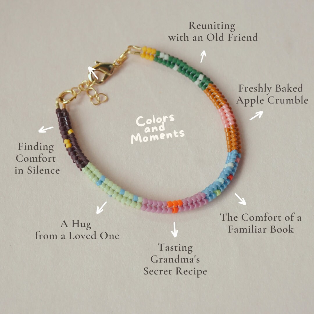 Boho Chic Handwoven Multi-colored Beaded Bracelet Delicate - Etsy