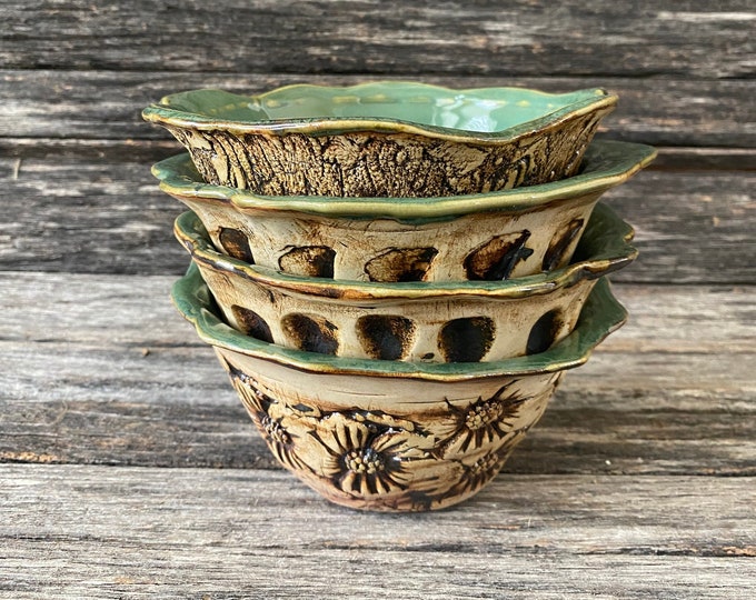 Pottery, Handmade in Texas, Hand Formed, Handmade, Unique, Stoneware ...