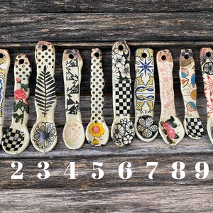 Spoons, Handmade in Texas, Stoneware, Ceramic, Hand Formed, Unique, One ...